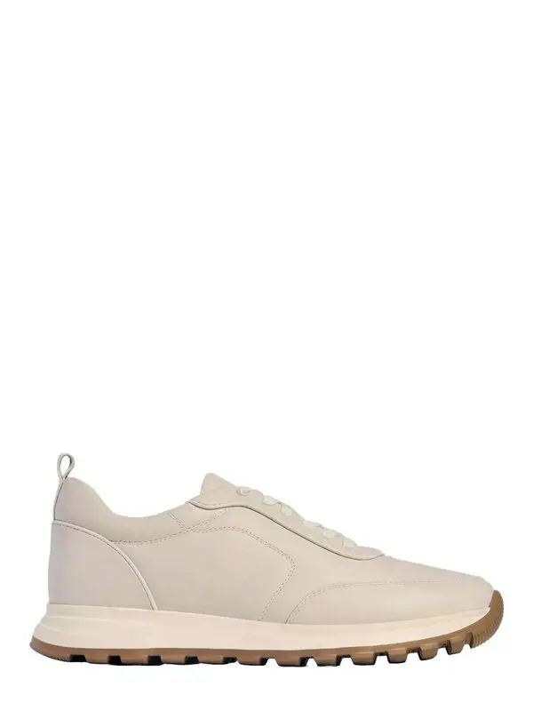 12 STOREEZ Leather Sneakers - Neutrals
