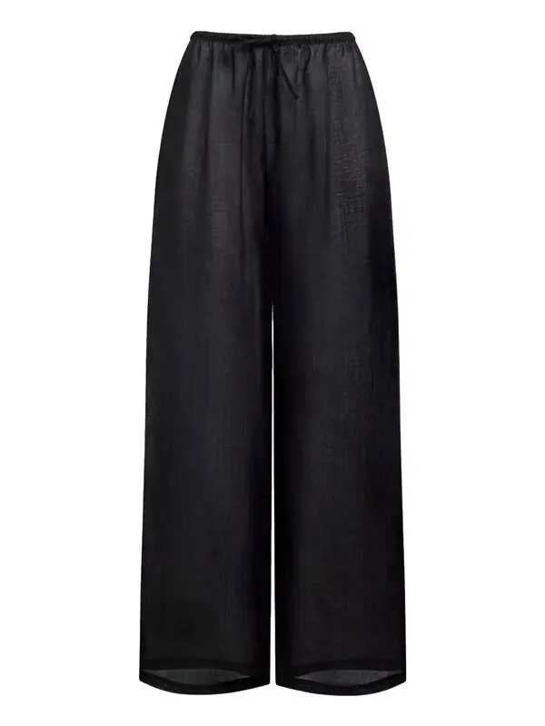 12 STOREEZ Drawstring Trousers - Black