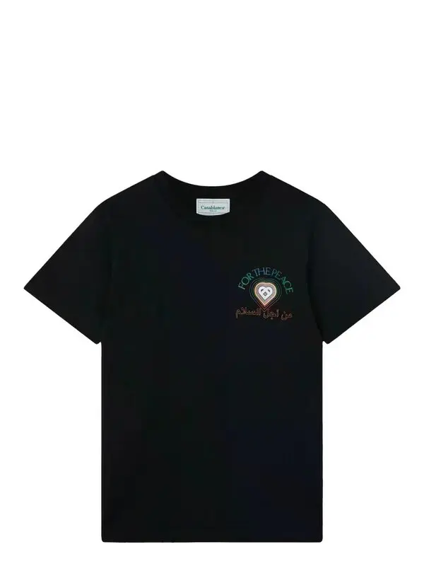 Casablanca Graphic Crew-neck T-shirt - Black