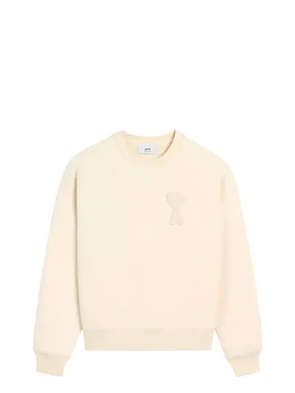 Ami De Coeur Embroidered Sweatshirt - Neutrals