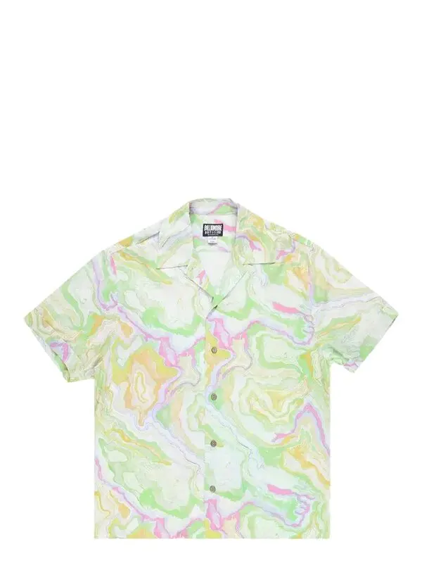 BILLIONAIRE BOYS CLUB Abstract-pattern Short-sleeve Shirt - Green