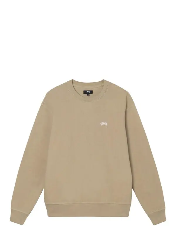StÜssy Overdyed Stock Logo Crew - Tan