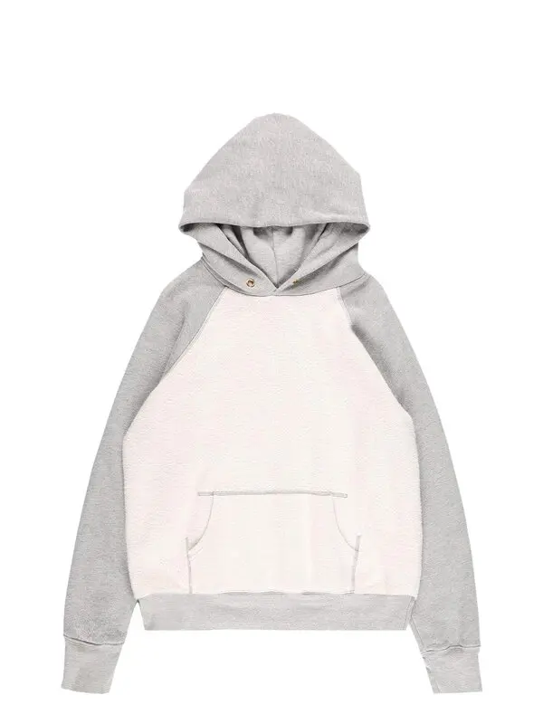 LES TIEN Heavyweight Classic Raglan Hoodie - Grey