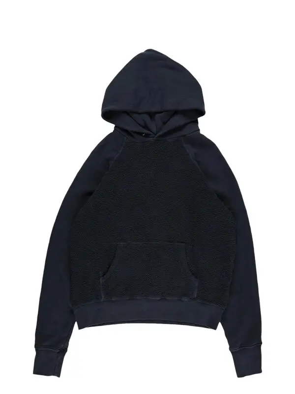 LES TIEN Heavyweight Classic Raglan Hoodie - Black