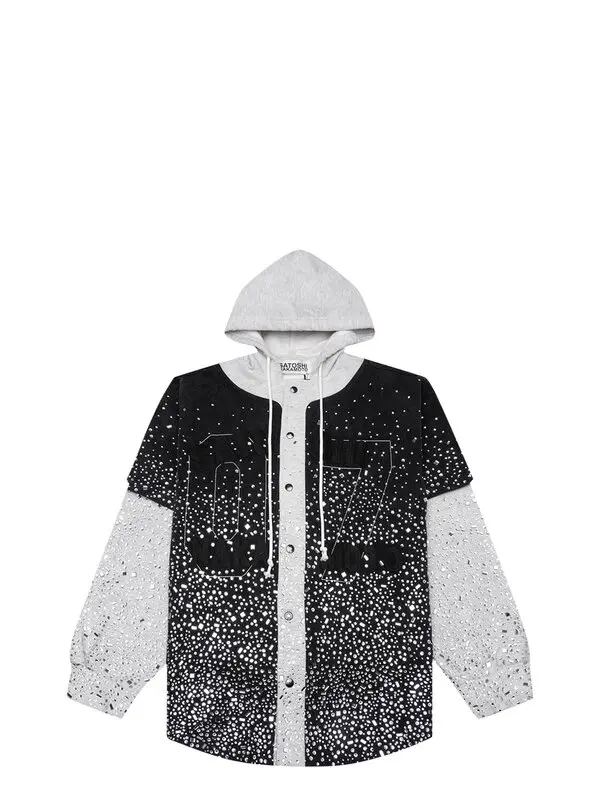 SATOSHI NAKAMOTO Shattered Glass Knapp Ranch Hoodie - Black