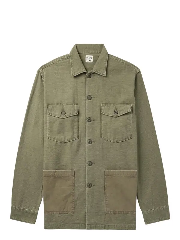 ORSLOW Cotton Overshirt - Green