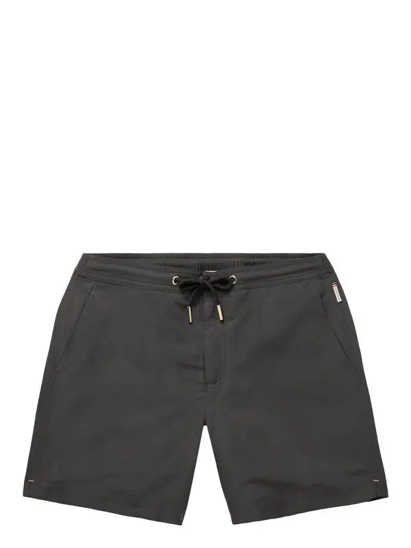 Orlebar Brown Bulldog Straight-leg Mid-length Swim Shorts - Brown