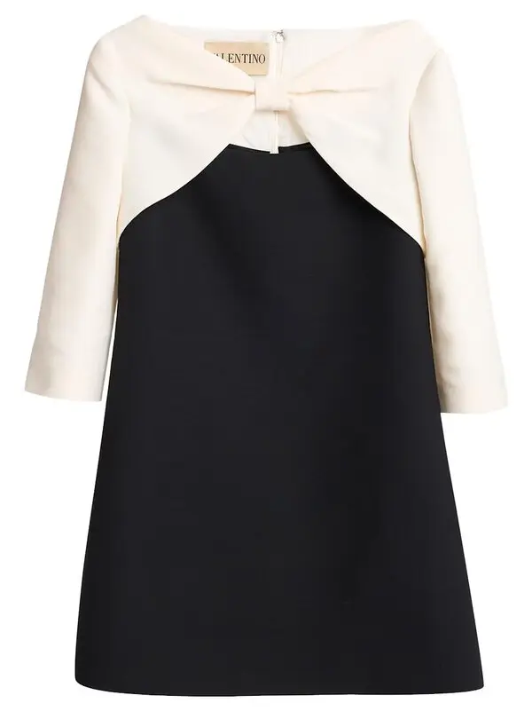 Valentino Garavani Colorblock Bow Mini Dress - Paris