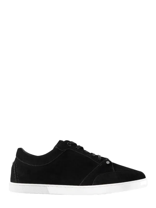 CHRISTIAN LOUBOUTIN Chambelisneak Panelled Suede Sneakers - Black