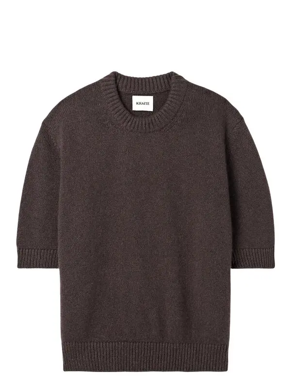Khaite Davin Cashmere Sweater - Brown
