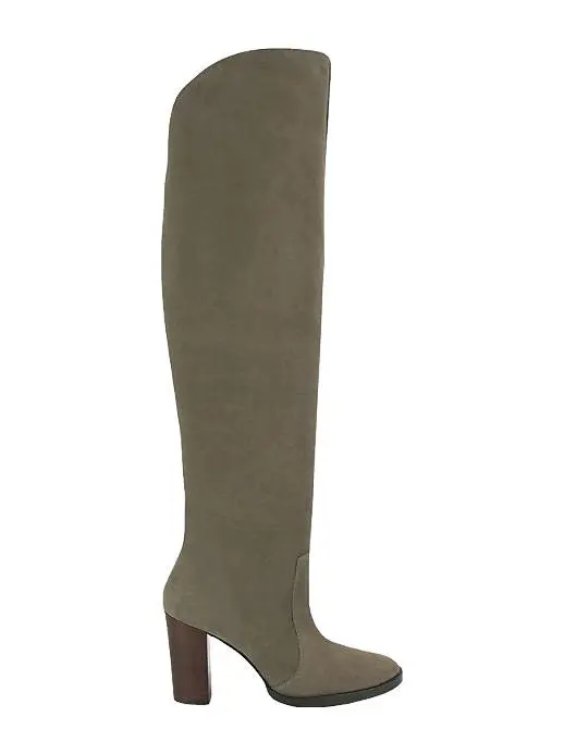 Carvela Allora Over-the-knee Heeled Boots - Khaki
