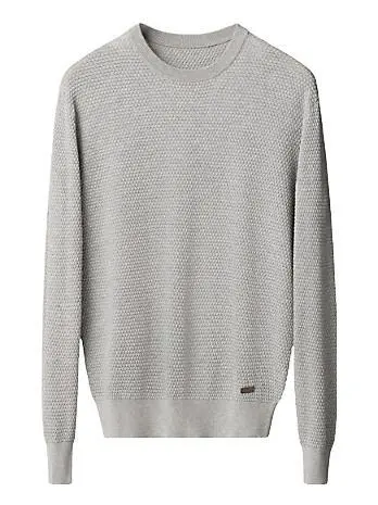 Eton Cotton-knit Sweatshirt - Light Grey