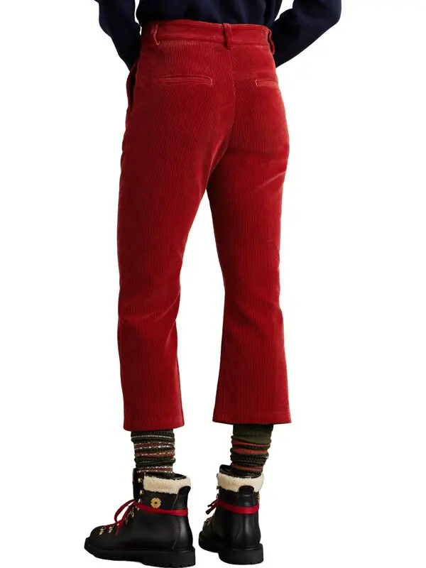 Bally Cotton-corduroy Flared Pants - Red
