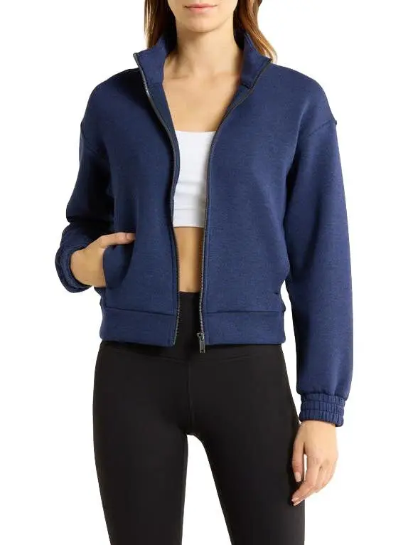 Spanx Brushed Airessentials® Jacket - Heather Timeless Navy