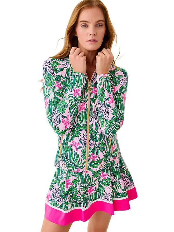 Lilly Pulitzer® Upf 50+ Luxletic Cilia High Rise Skort - Conch Shell Pink Roaring With Joy