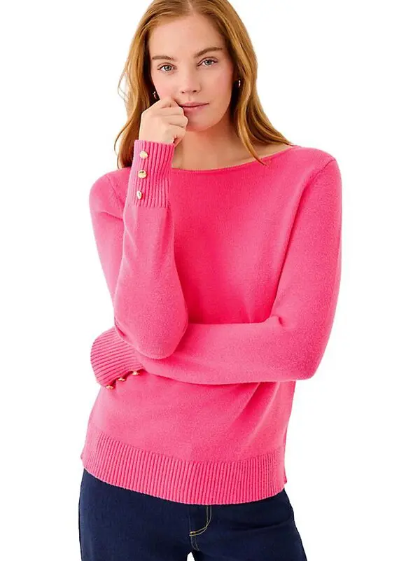 Lilly Pulitzer® Lola Boatneck Sweater - Sun Shell Pink