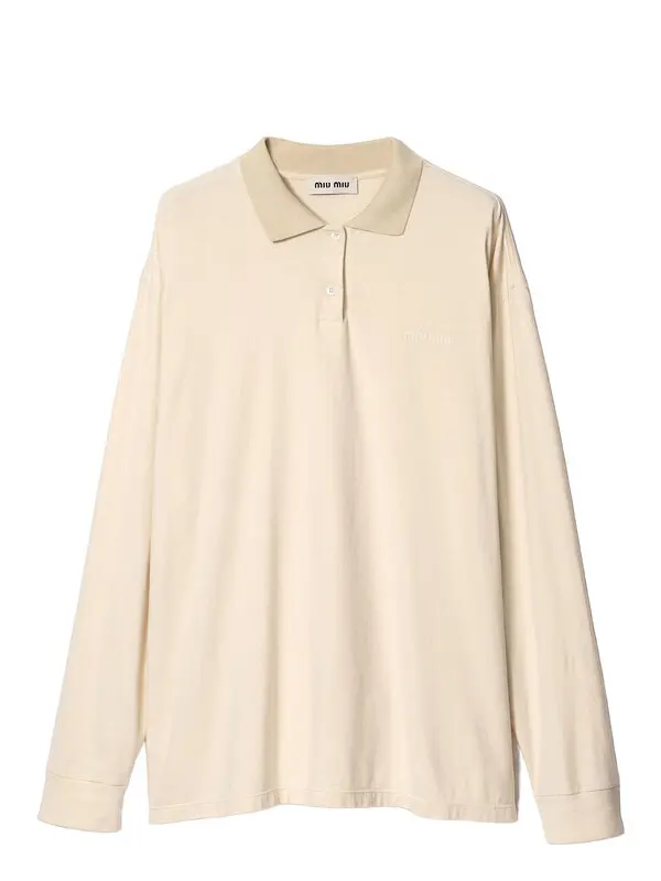 Miu Miu Jersey Polo Shirt - Cord