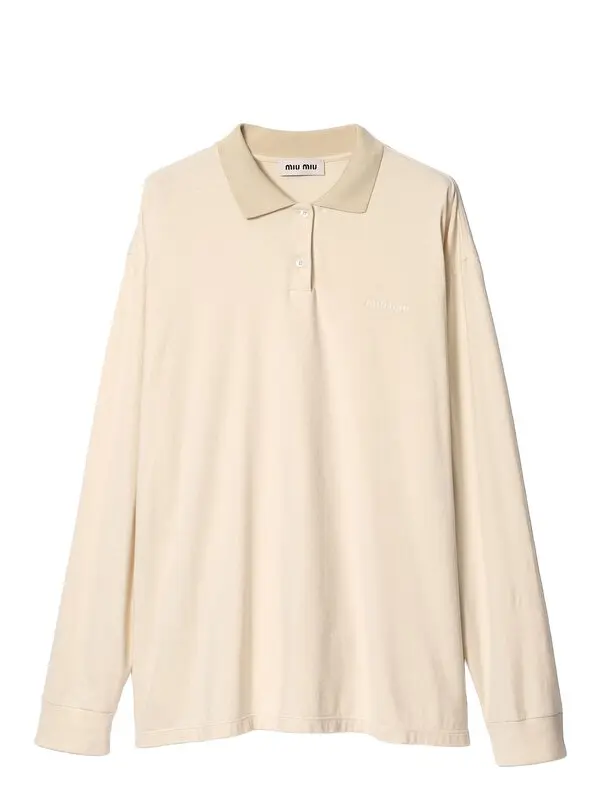 Miu Miu Jersey Polo Shirt - Cord