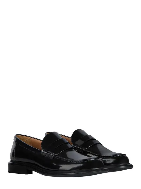 Givenchy Leather Slip On Loafers - Black