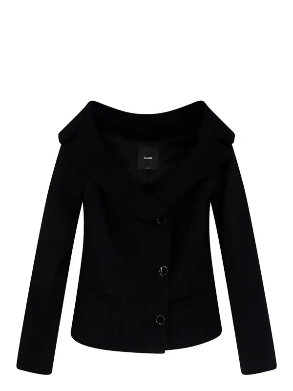Pinko Antonina Fitted Blazer - Black