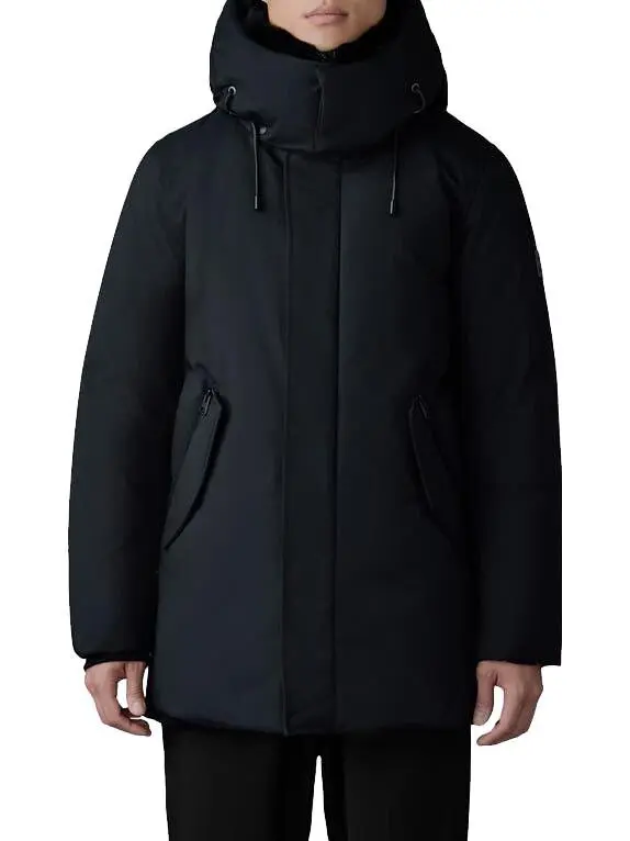Mackage Sullivan Water Repellent Down Parka With Removable Bib - Black