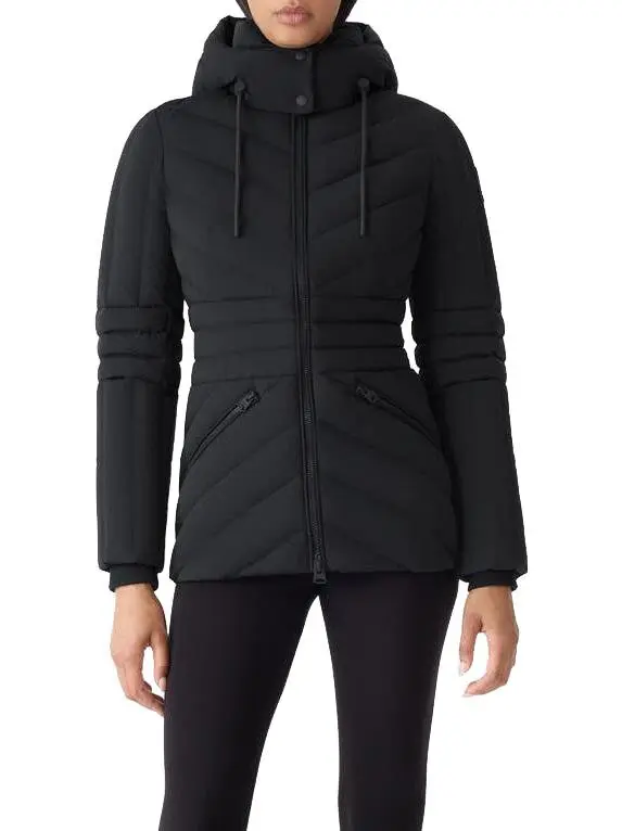 Mackage Nadia Hooded Quilted Down Jacket - Black
