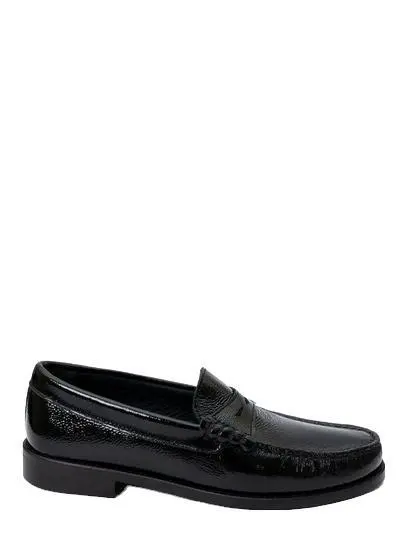 MENINA STEP Mila Crinkled Patent Loafer - Natural