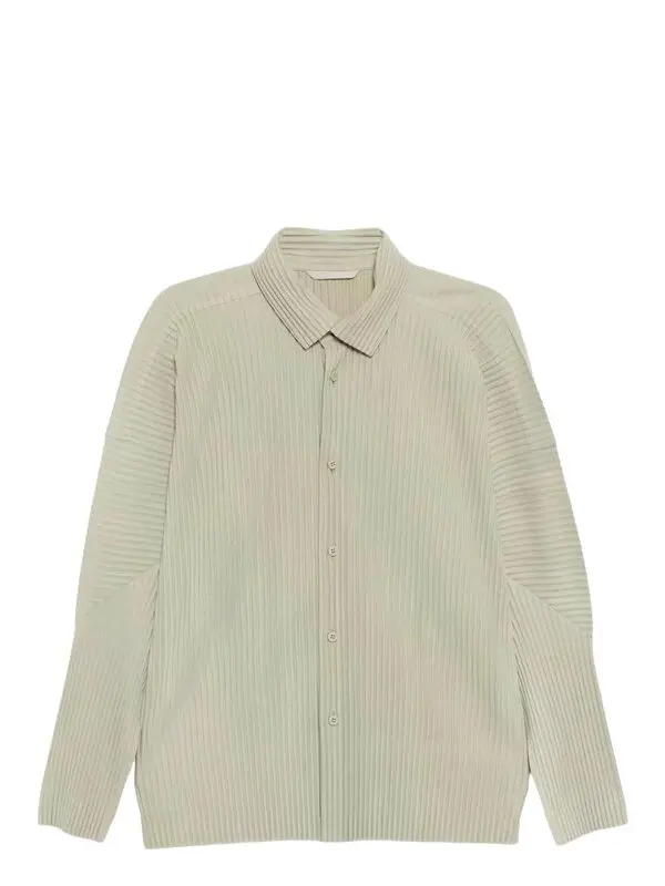 Issey Miyake Mc: October Perforated Shirt - Green