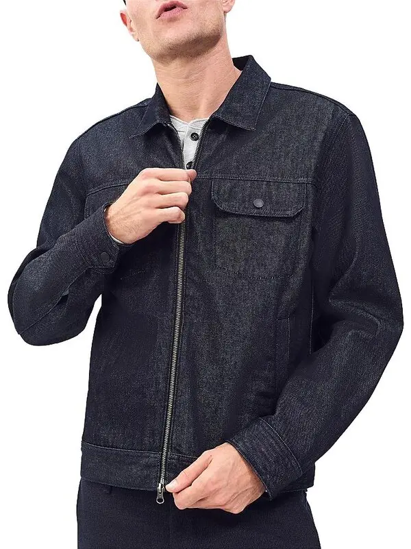 Rag & Bone Beau Denim Trucker Jacket - Resin Rinse