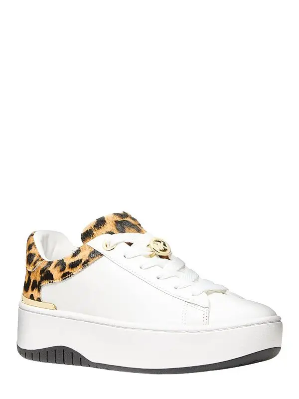 Michael Kors Dottie Lace Up Sneakers - Marigold