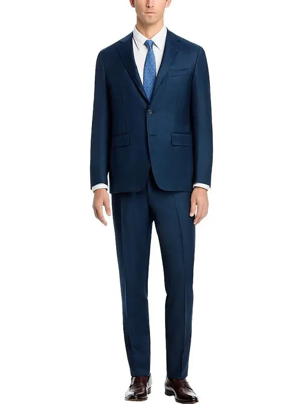 Canali Siena Screenweave Regular Fit Suit - Turquoise