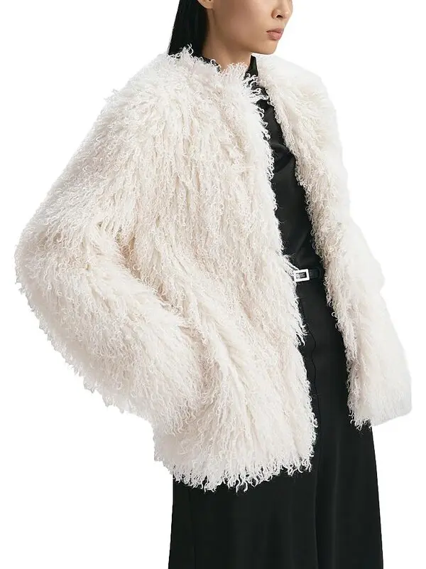 Rue Sophie Roddie Faux Fur Jacket - Creme