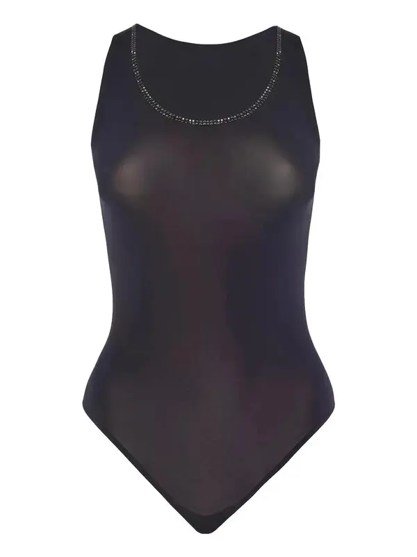 Wolford Crystal String Bodysuit - Black
