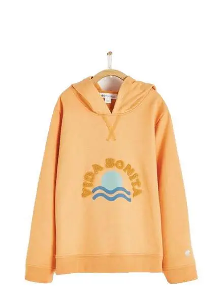 BABYCOTTONS Sunset Quarter-zip Pullover - Orange