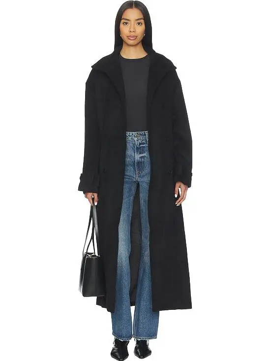 Bardot Enzo Oversized Coat - Black