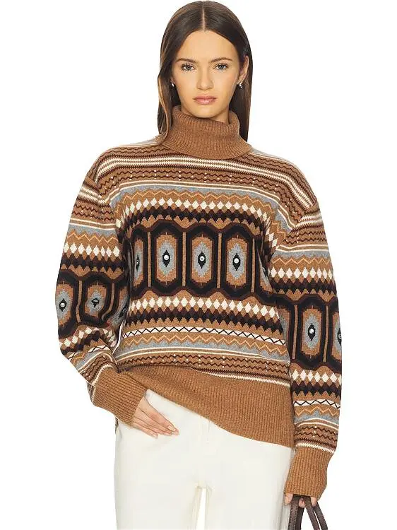 ALIGNE Christine Fairisle Pullover - Tan