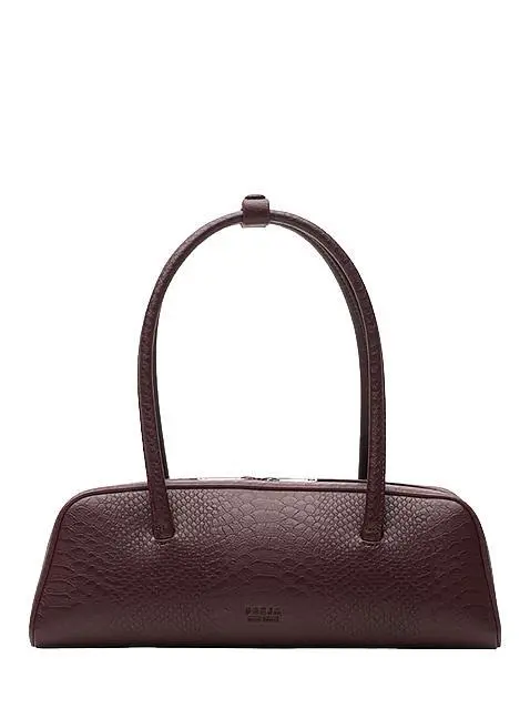 FREJA NEW YORK Mercer Shoulder Bag - Berry Croc