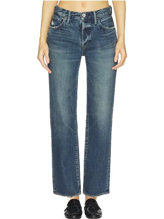 Moussy Vintage Wiley Straight Jeans - Blue