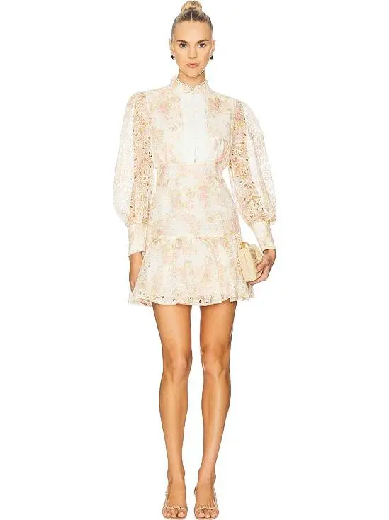 Bardot Remy Mini Dress - Apricot Floral