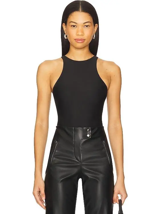 Heroine Sport High Neck Bodysuit - Black