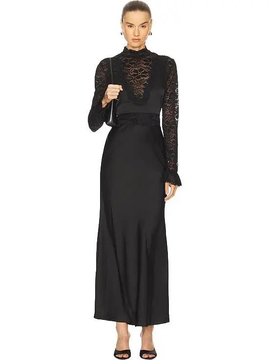 ELLIATT Margot Long Sleeve Gown - Black