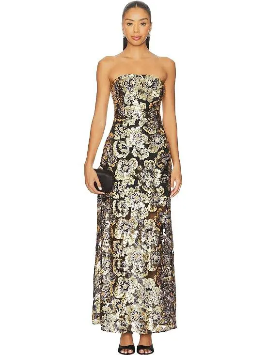 ELLIATT Celeste Gown - Black Gold