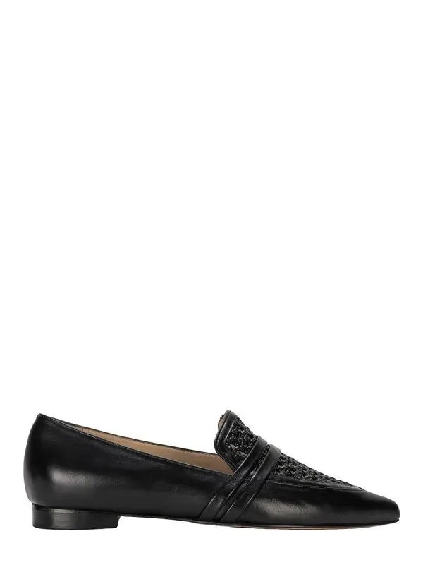 CHRIS DONOVAN Chill Woven Leather Loafer - Black