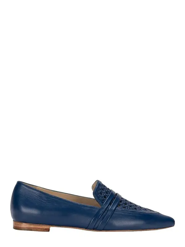 CHRIS DONOVAN Chill Woven Leather Loafer - Blue