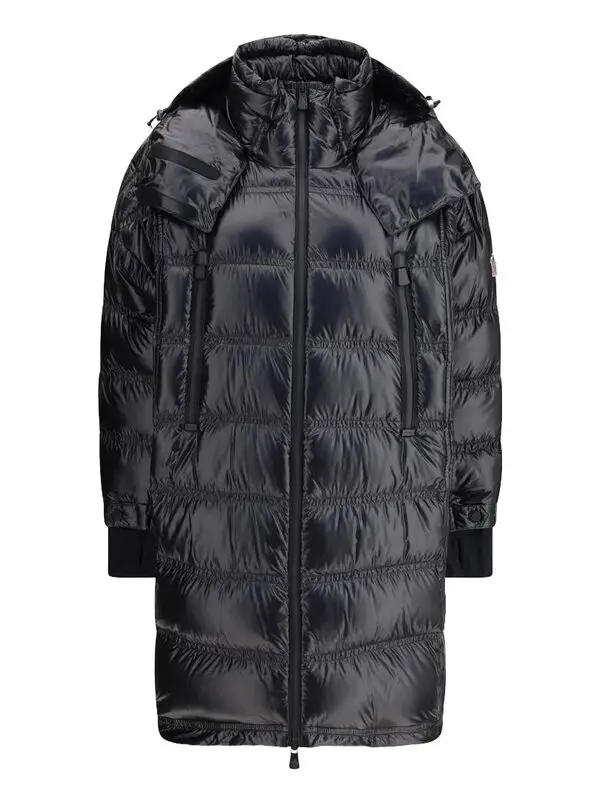 Moncler Rochelairs Long Down Jacket - Black
