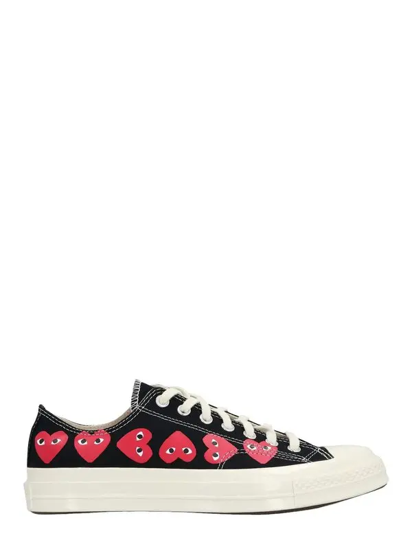 COMME DES GARCONS PLAY CONVERSE Comme Des Garçons Play X Converse Multi Heart Ct70 Low Top Sneakers - Black