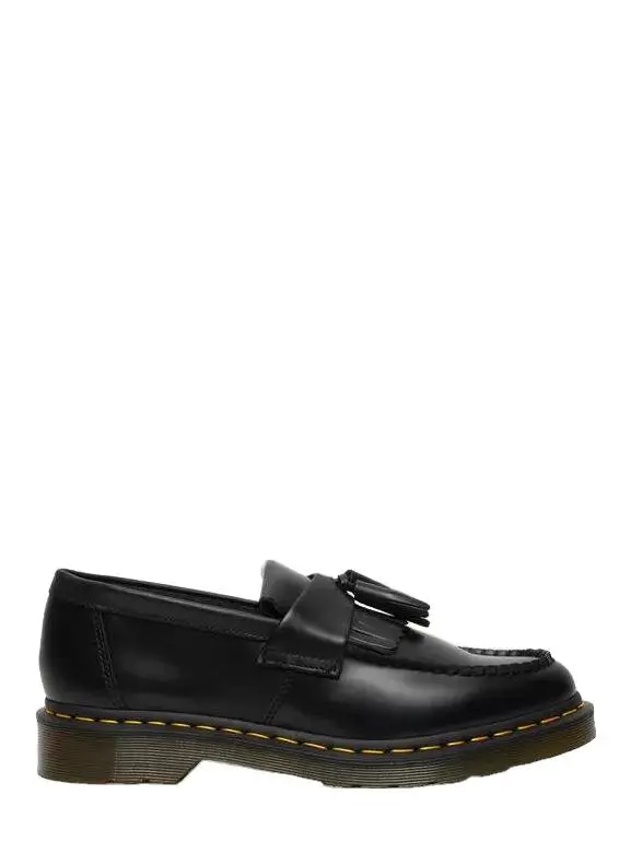 Dr. Martens Leather Flat Shoes - Black