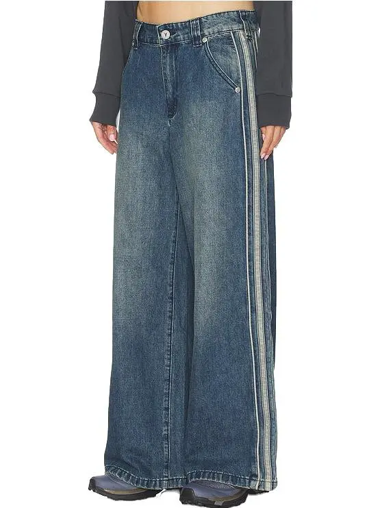 Abrand Denim 99 Mega Baggy Jeans - Blue