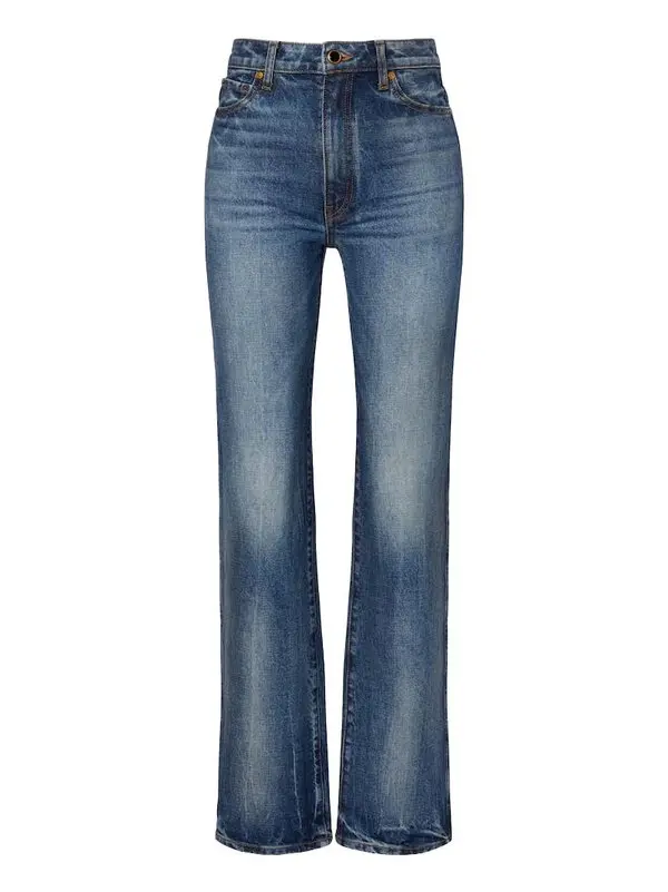 Khaite Danielle High-rise Straight Jeans - Blue