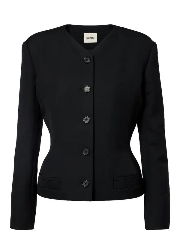 Khaite Nara Wool Jacket - Black